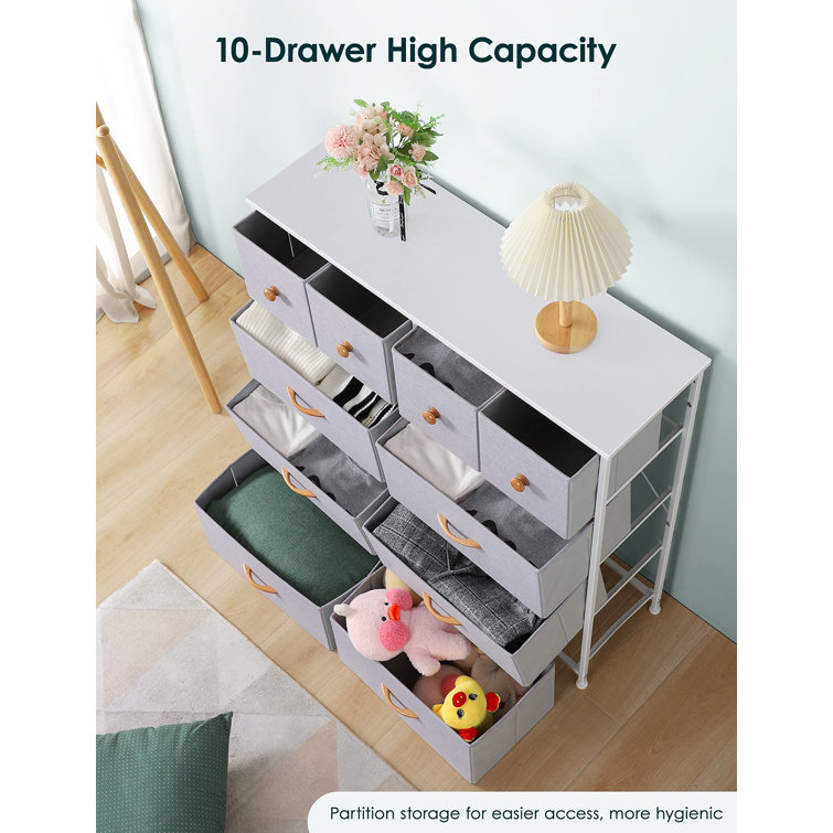 10 drawer double dresser store